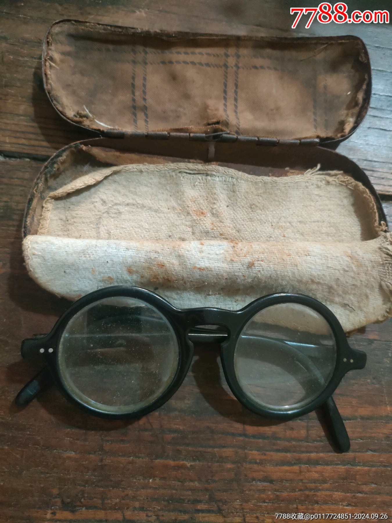 民国老花镜一副_墨镜/眼镜_图片价格_收藏鉴定_7788钱币网