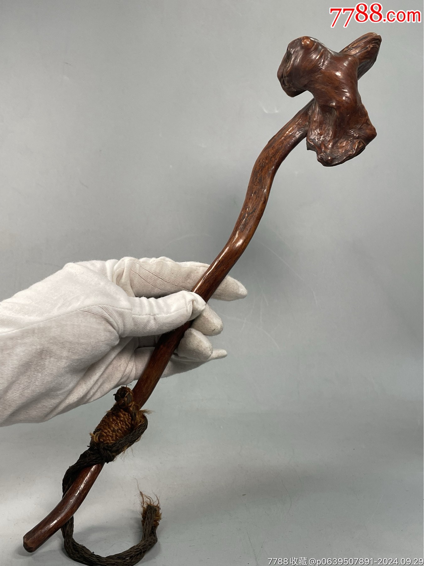 清代黄杨木随行如意-价格:4800元-se102968087-木雕摆件-零售-7788收藏__收藏热线