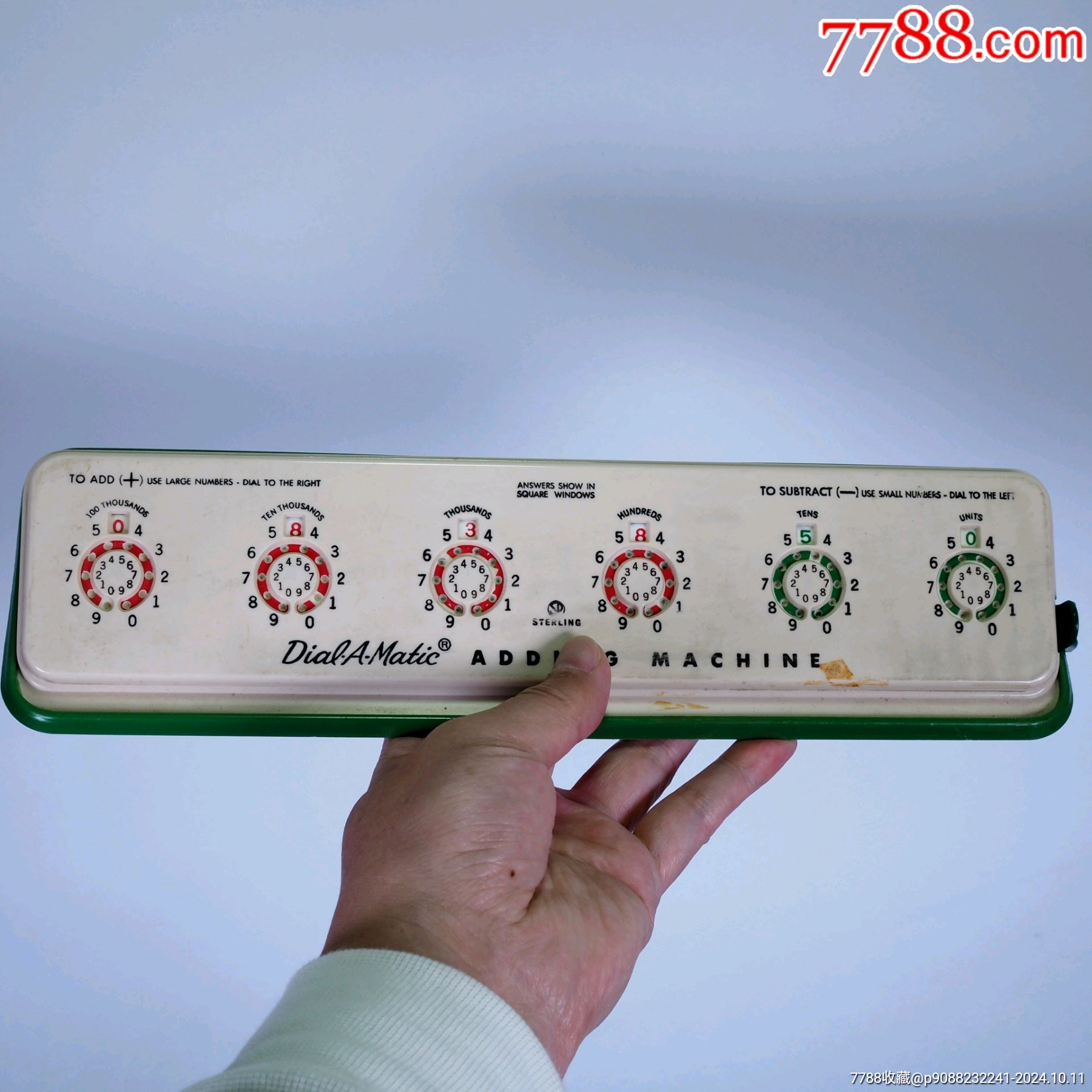 西洋古董美国Dial-A-Matic旋转拨算器加法机可加减乘除怀旧收藏_计算器_品牌图片_收藏价格_7788闹钟收藏