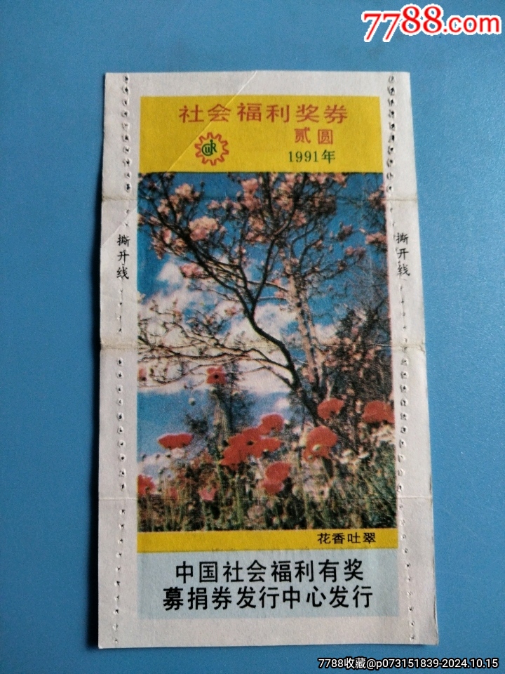 实票W9105花香吐翠-价格:1元-se103232621-彩票/奖券-零售-7788收藏__收藏热线