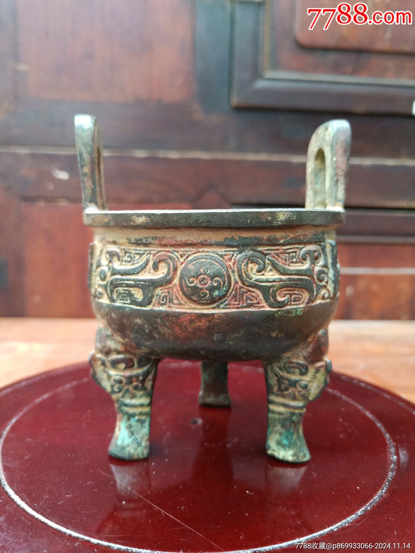 三足方耳铜炉一件-价格:888元-se103747624-铜炉-零售-7788收藏__收藏热线