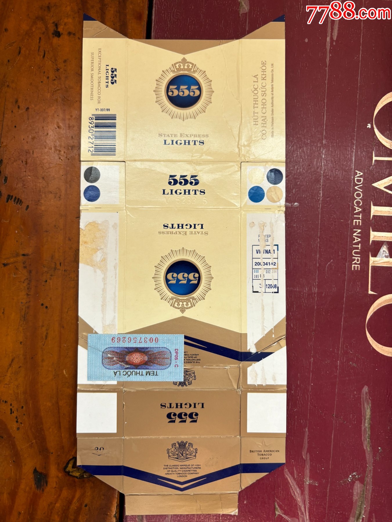 外烟.555_烟标/烟盒_图片欣赏_收藏价格_7788烟标收藏