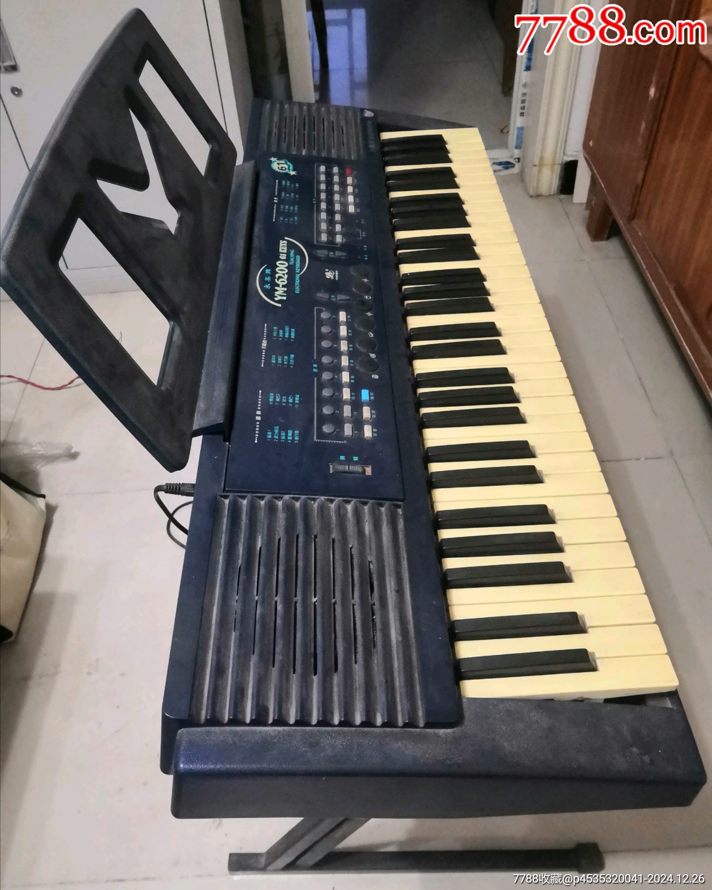 永美牌YM一6200多功能61键教学型电子琴带支架-价格:99元-se104477118-电子琴-零售-7788收藏__收藏热线