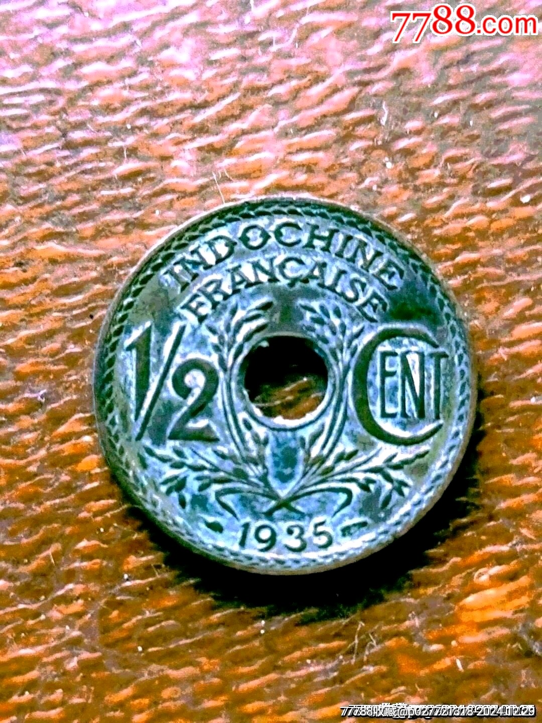 法属印度1/2铜币美品（1935年）-价格:10元-se104528185-外国钱币-零售-7788收藏__收藏热线