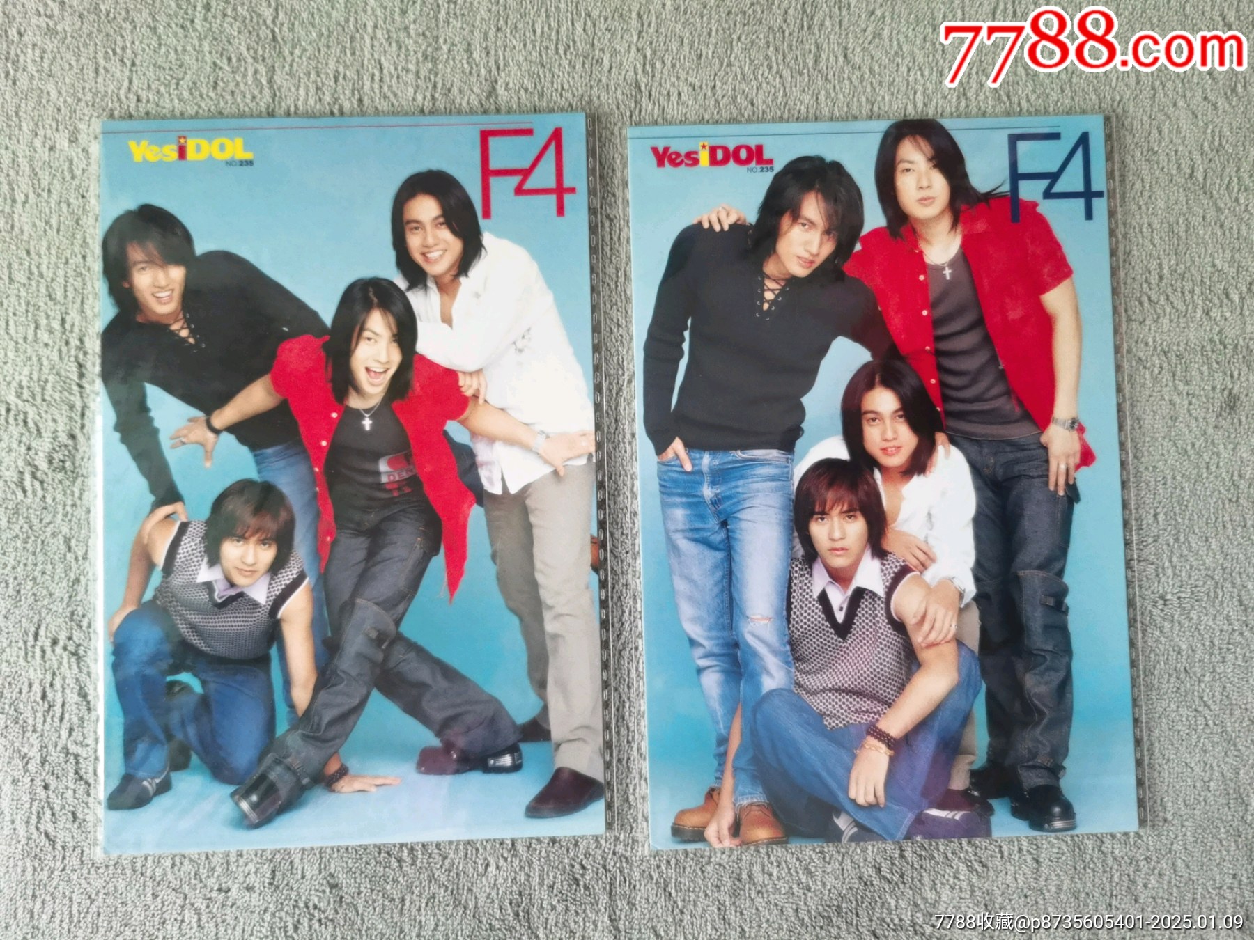 F4周渝民言承旭吴建豪朱孝天yes卡大卡_专辑卡/明星卡片_猫猫之恋【7788收藏__收藏热线】