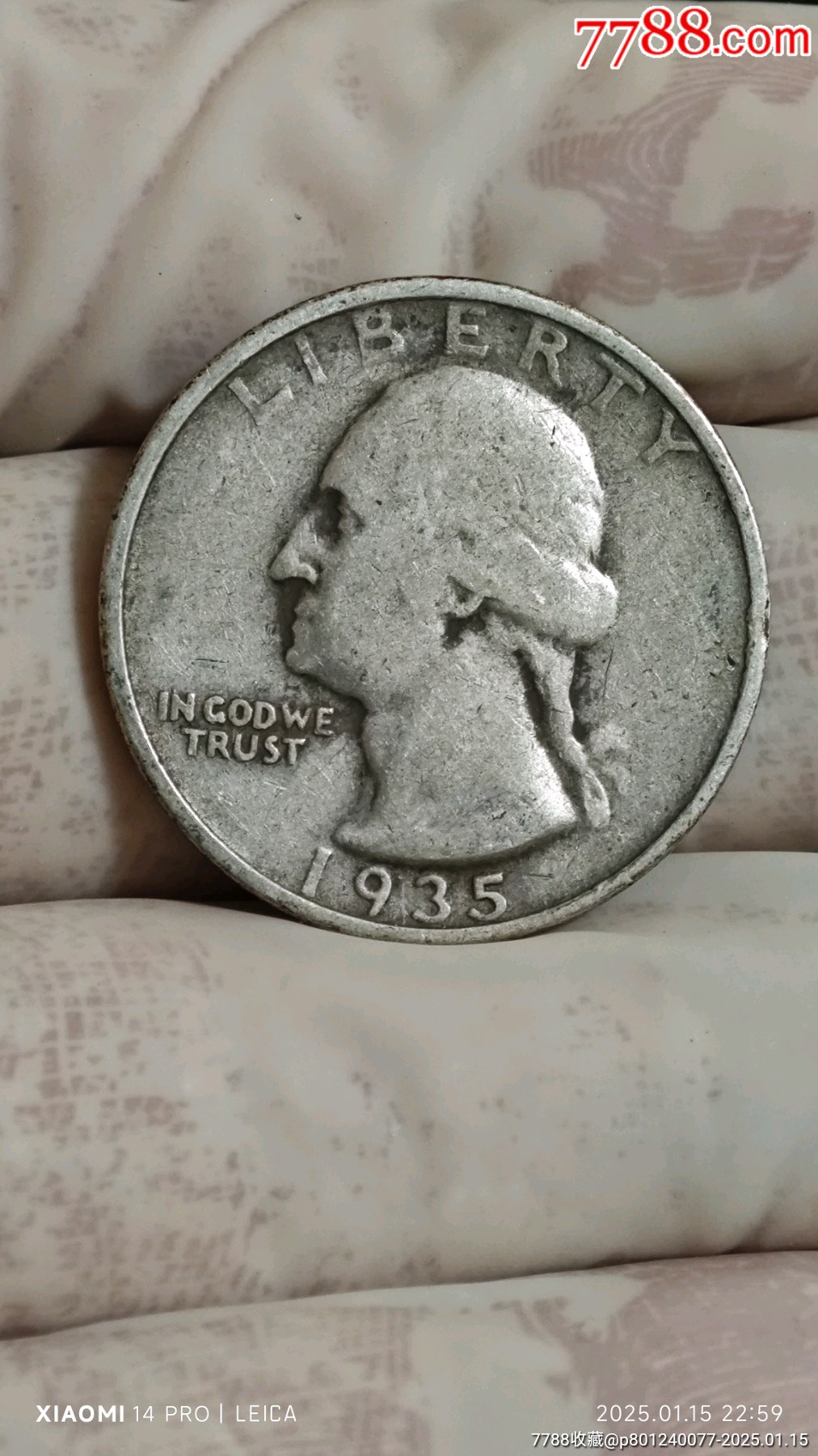 外币～美国1935年25分银币-价格:100元-se104806324-外国钱币-零售-7788收藏__收藏热线