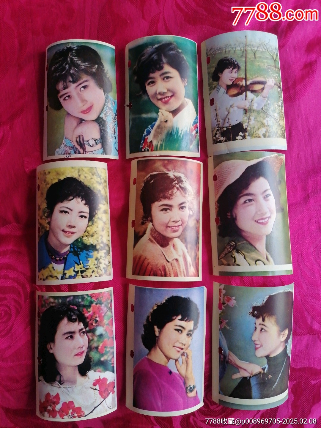 1982年台历蕊《电影明星》9张。_挂历/台历_种类图片_收藏价格_7788茶具