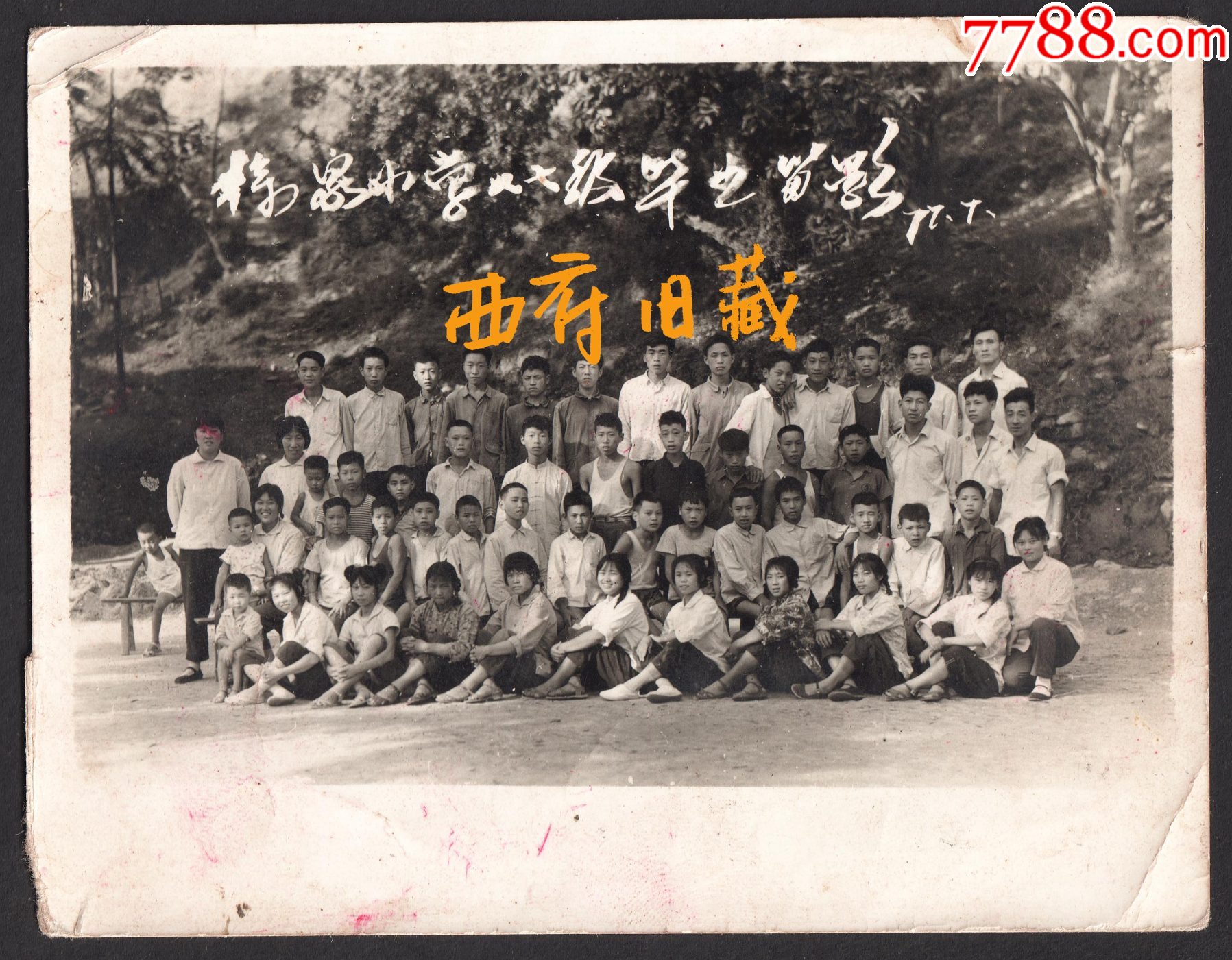 1977年，小学生合影老照片-价格:20元-se105814476-老照片-零售-7788收藏__收藏热线