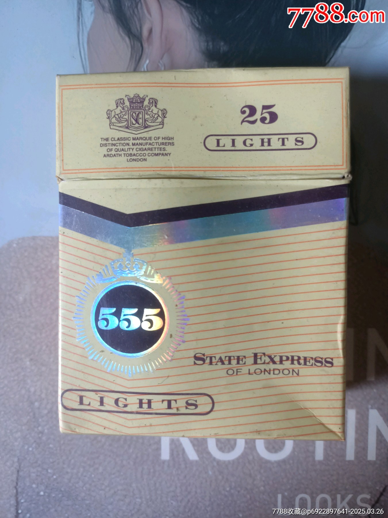 海外555早期25支（英国）_烟标/烟盒_字体图片_收藏价格_7788印章收藏