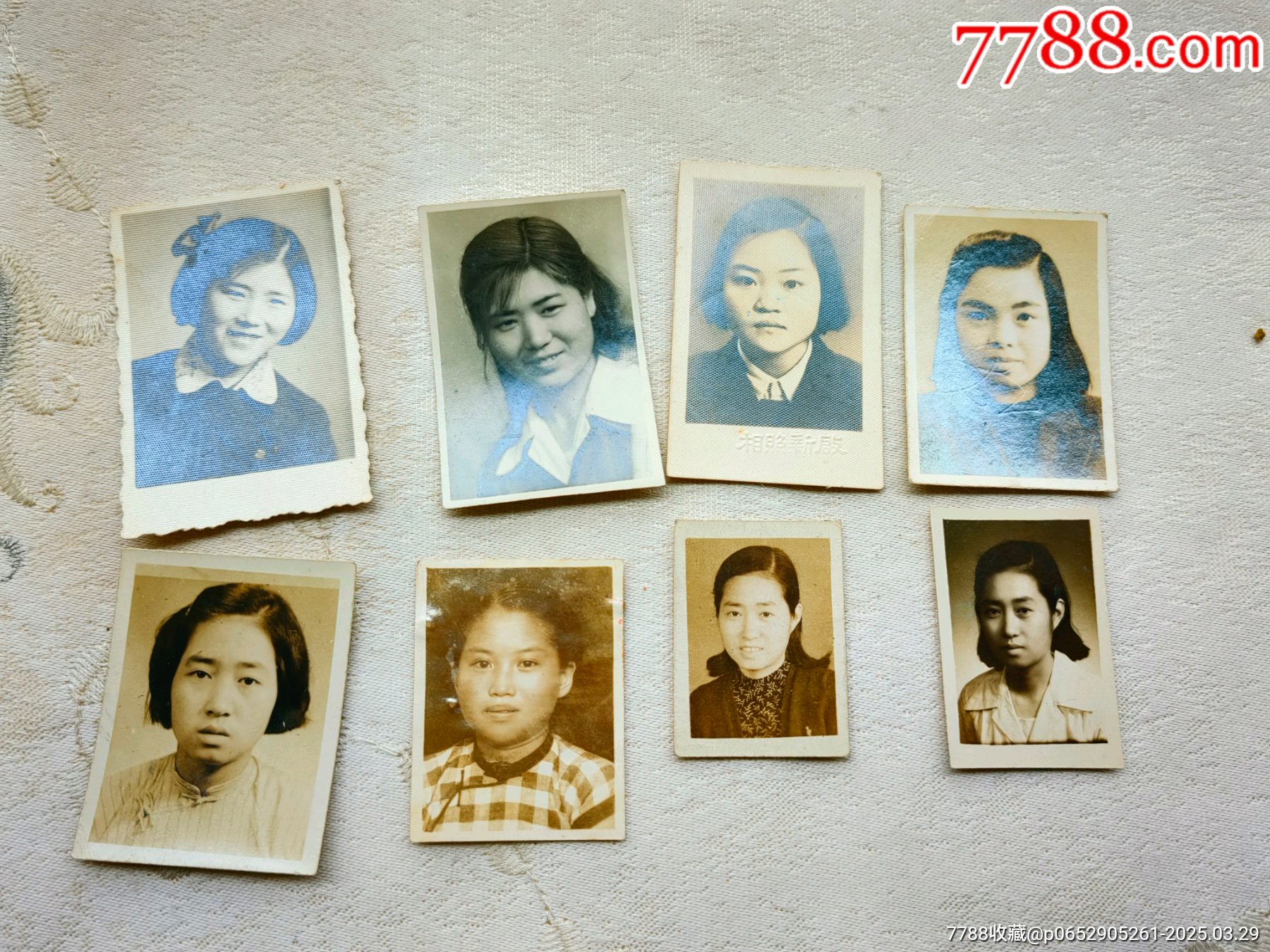 八女图（1950年代）-价格:9元-se105891896-老照片-零售-7788收藏__收藏热线