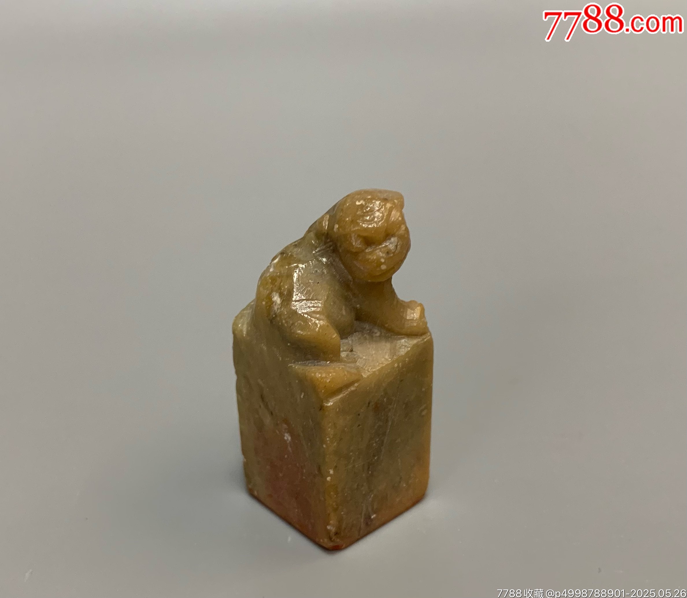 晚清民国寿山石狮钮章_寿山石_图片欣赏_收藏价格_7788烟标收藏