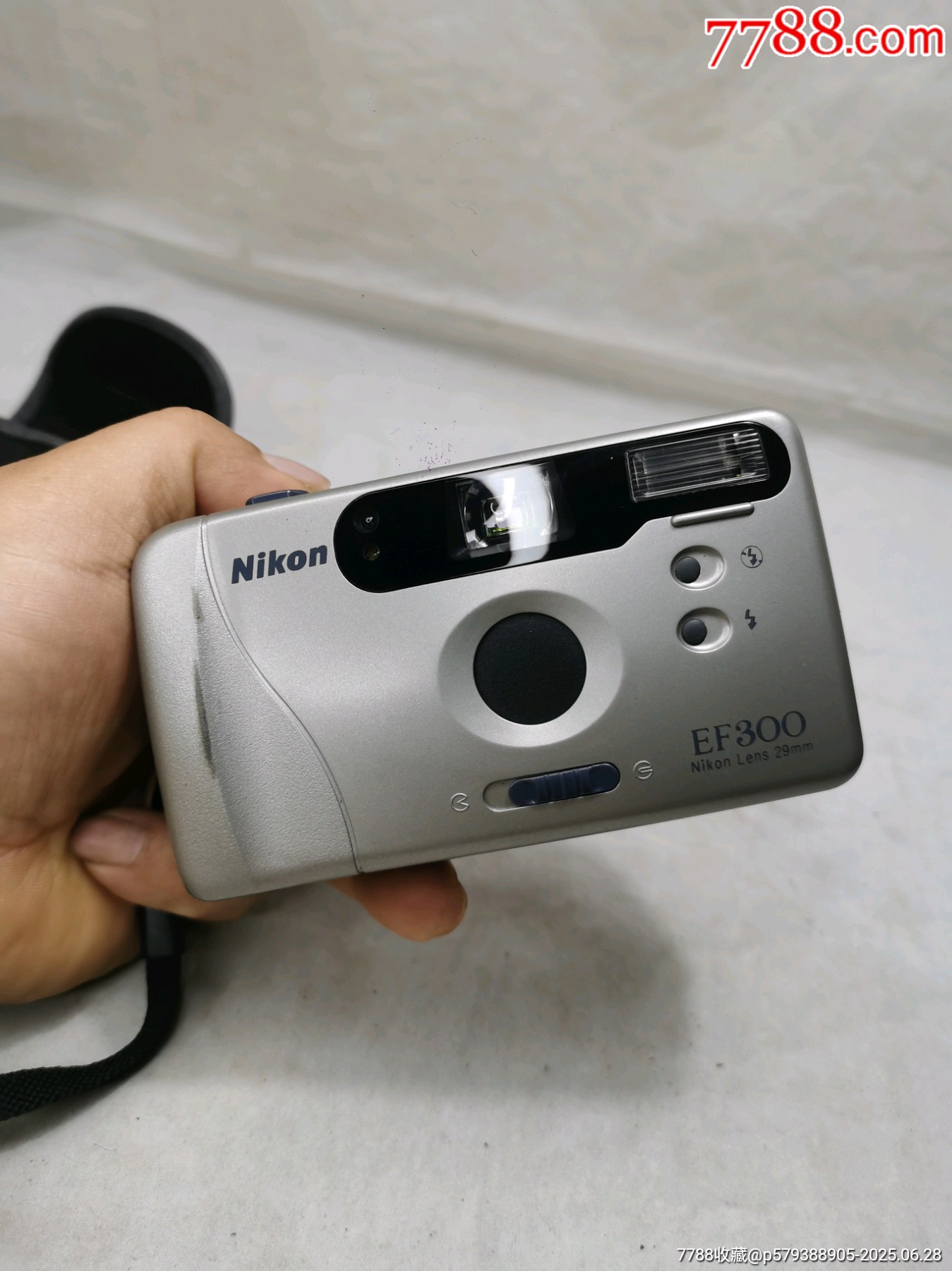 怀旧1台九十年代Ef300型尼康胶卷相机外观品相良好，可以正常使用，有原装皮套_傻瓜机/胶片相机_华彩藏品【7788收藏__收藏热线】