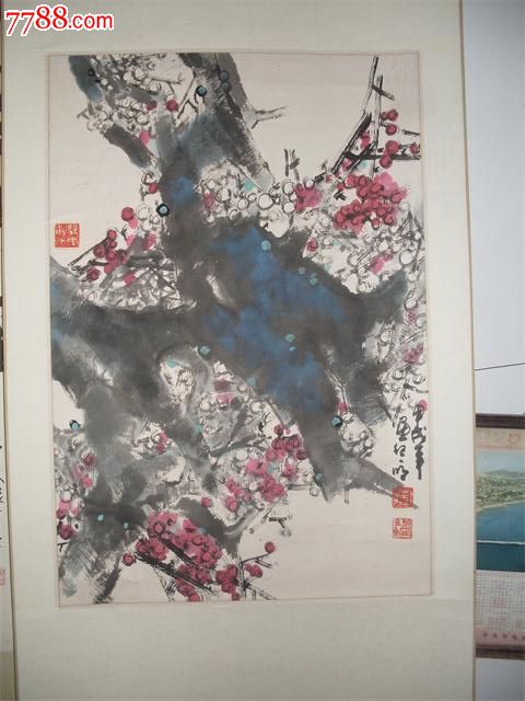 青岛著名画家匡黎明【梅花】尺寸68*46公分_花鸟国画原作_青岛紫云轩【7788收藏__收藏热线】