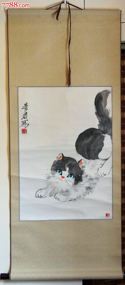 国画猫_花鸟国画原作_仙仙乐淘杂项铺【7788收藏__收藏热线】