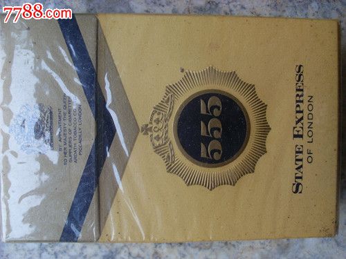 八十年代，英国出品“555”牌原装全进口香烟-价格:178元-se27326457-烟标/烟盒-零售-7788收藏__收藏热线