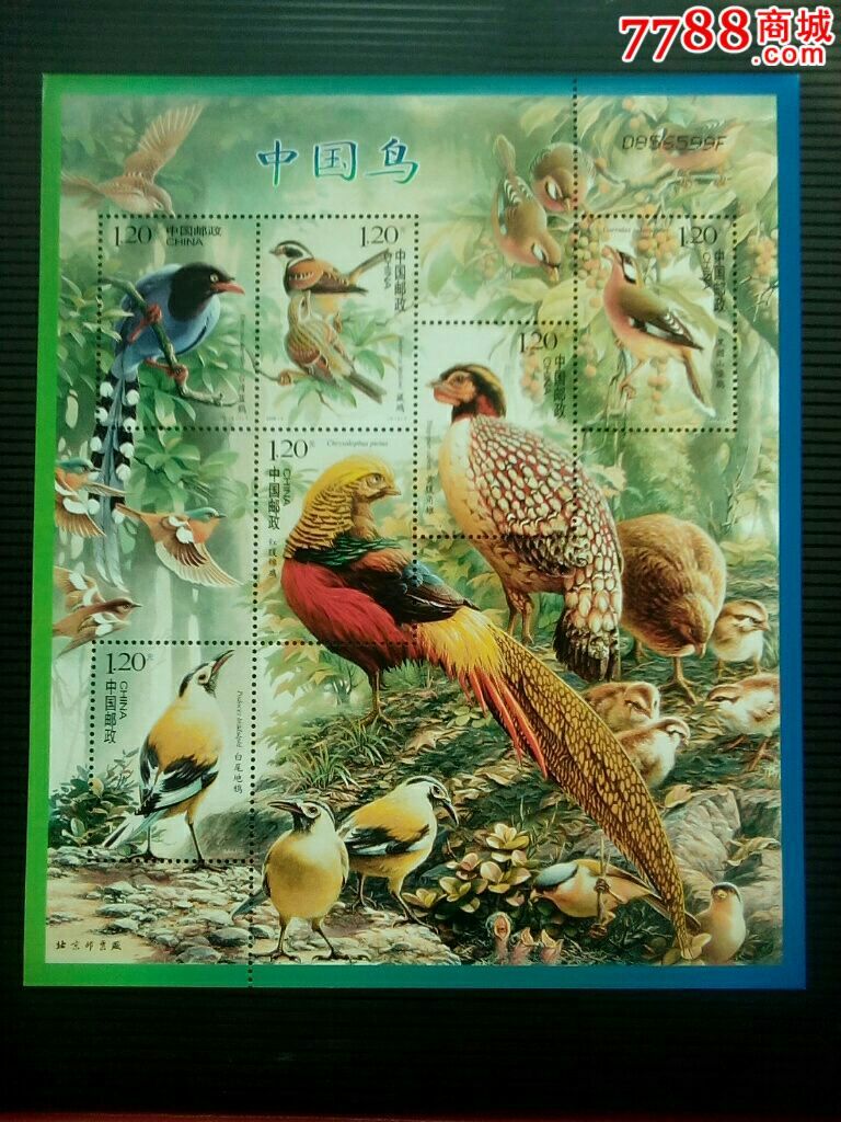 2008-4中国鸟【小全张】_新中国邮票_收藏行情_回收价格_7788邮票收藏