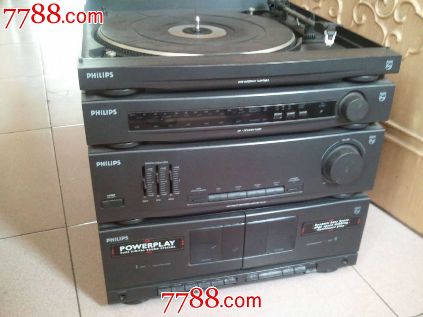40元转飞利浦AS135/15H带黑胶唱机的组合音响主机_三用机/录音设备_旧货易主贵如宝【7788收藏】