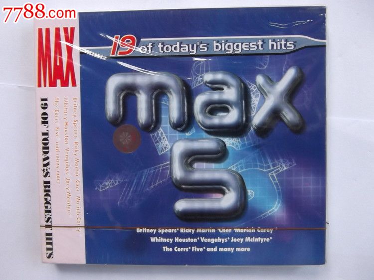 max5-欧美巨星合辑cd_音乐CD_轩轩碟屋【7788收藏__收藏热线】
