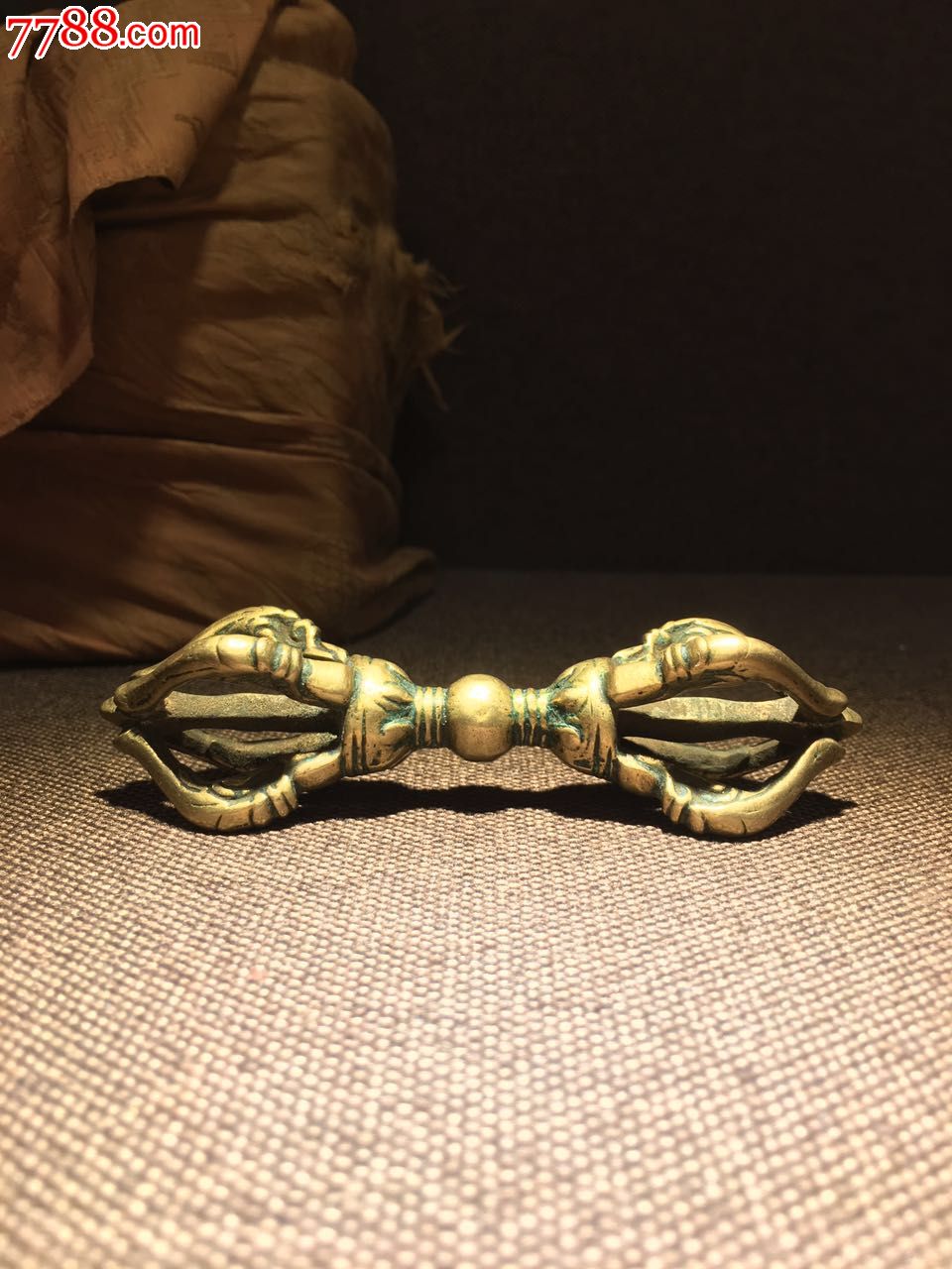 清代佛教法器铜鎏金金刚杵-价格:2000元-se40618584-其它佛/道藏品-零售-7788收藏__收藏热线