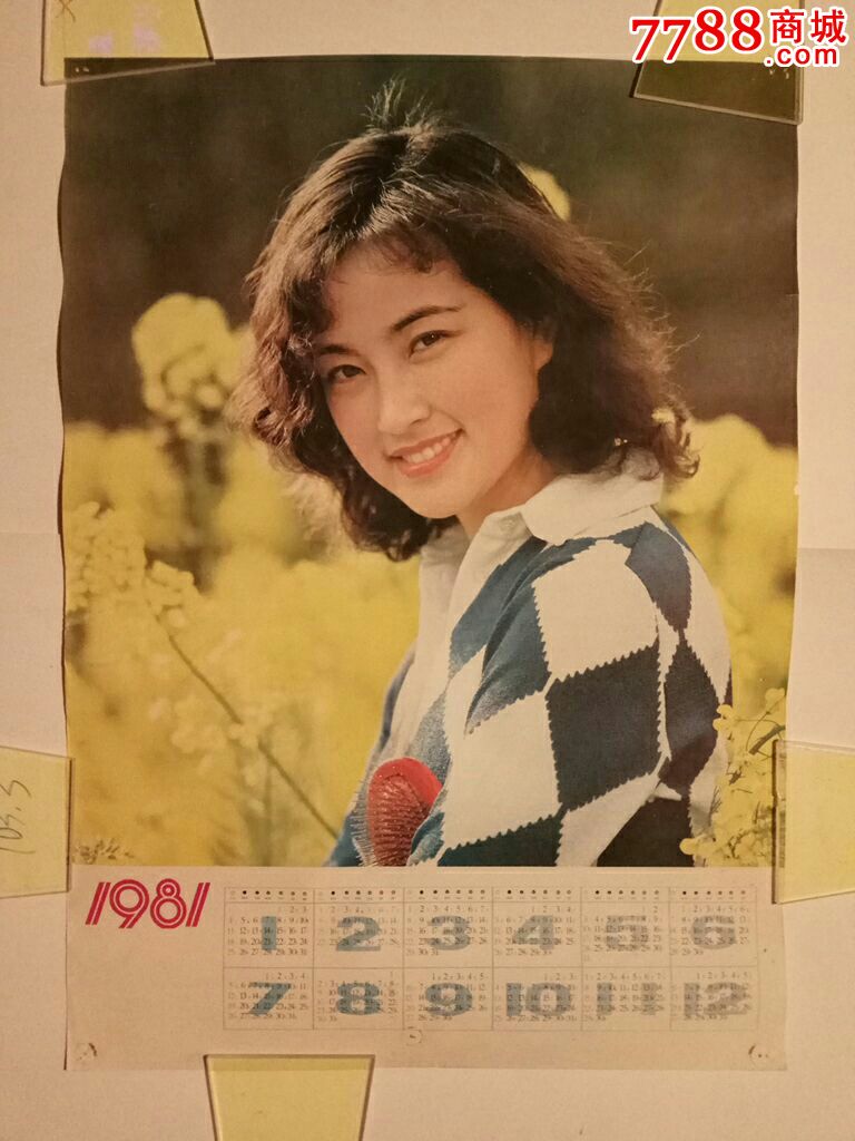 1981年刘晓庆年历画-价格:110元-se45118272-年画/宣传画-零售-7788收藏__收藏热线